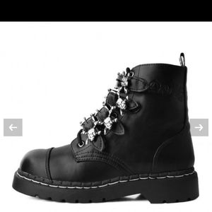 tuk | Shoes | Tuk Anarchic Skull Buckle Boots Size 8 | Poshmark